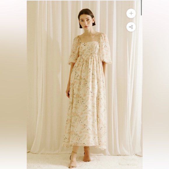 Dresses | Mod Goddess Jensen Puff Sleeve Maxi Dress | Poshmark